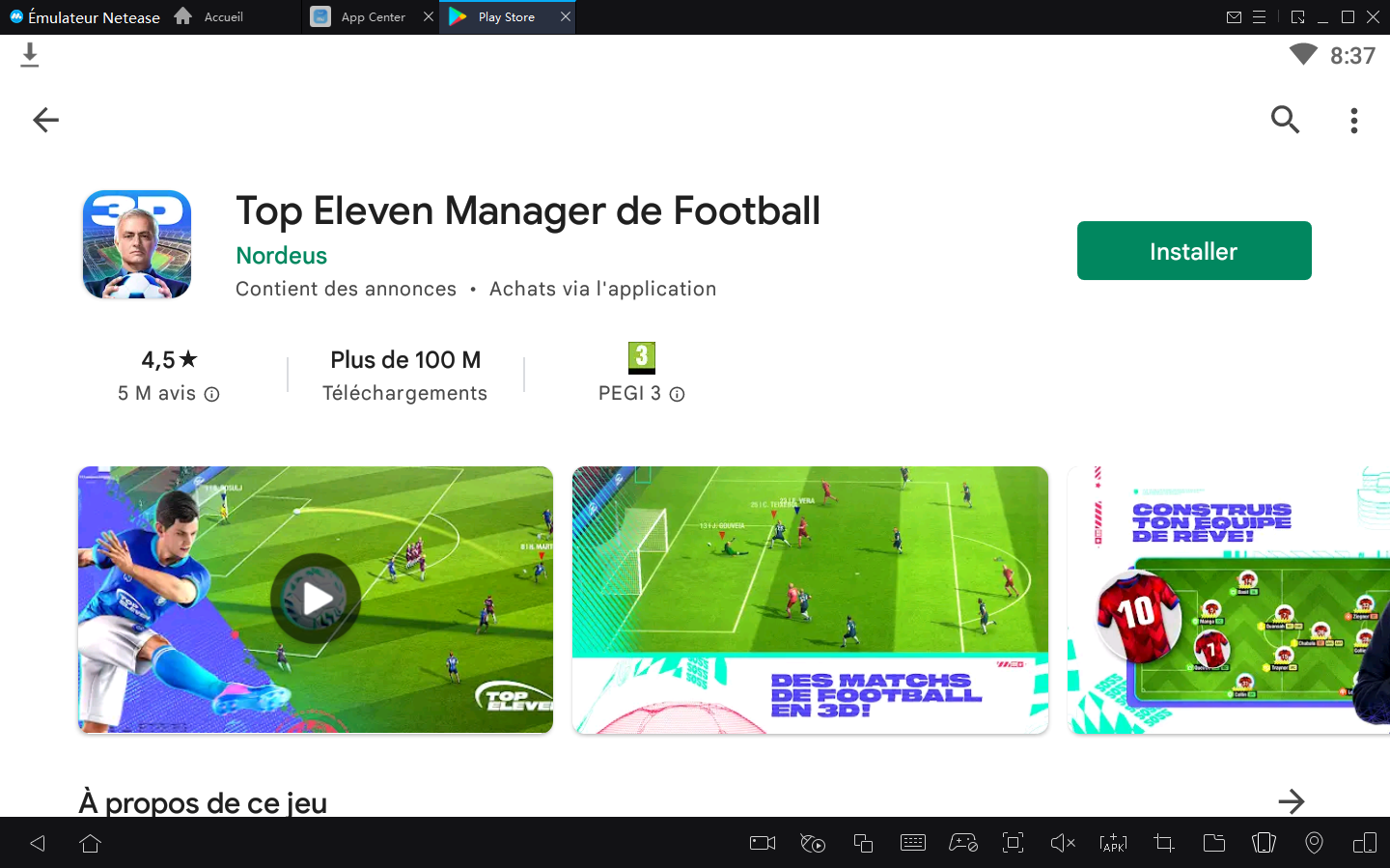 Comment jouer à Top Eleven Manager de Football sur PC