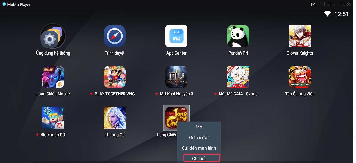 Hướng dẫn thao tác MuMu Player 12