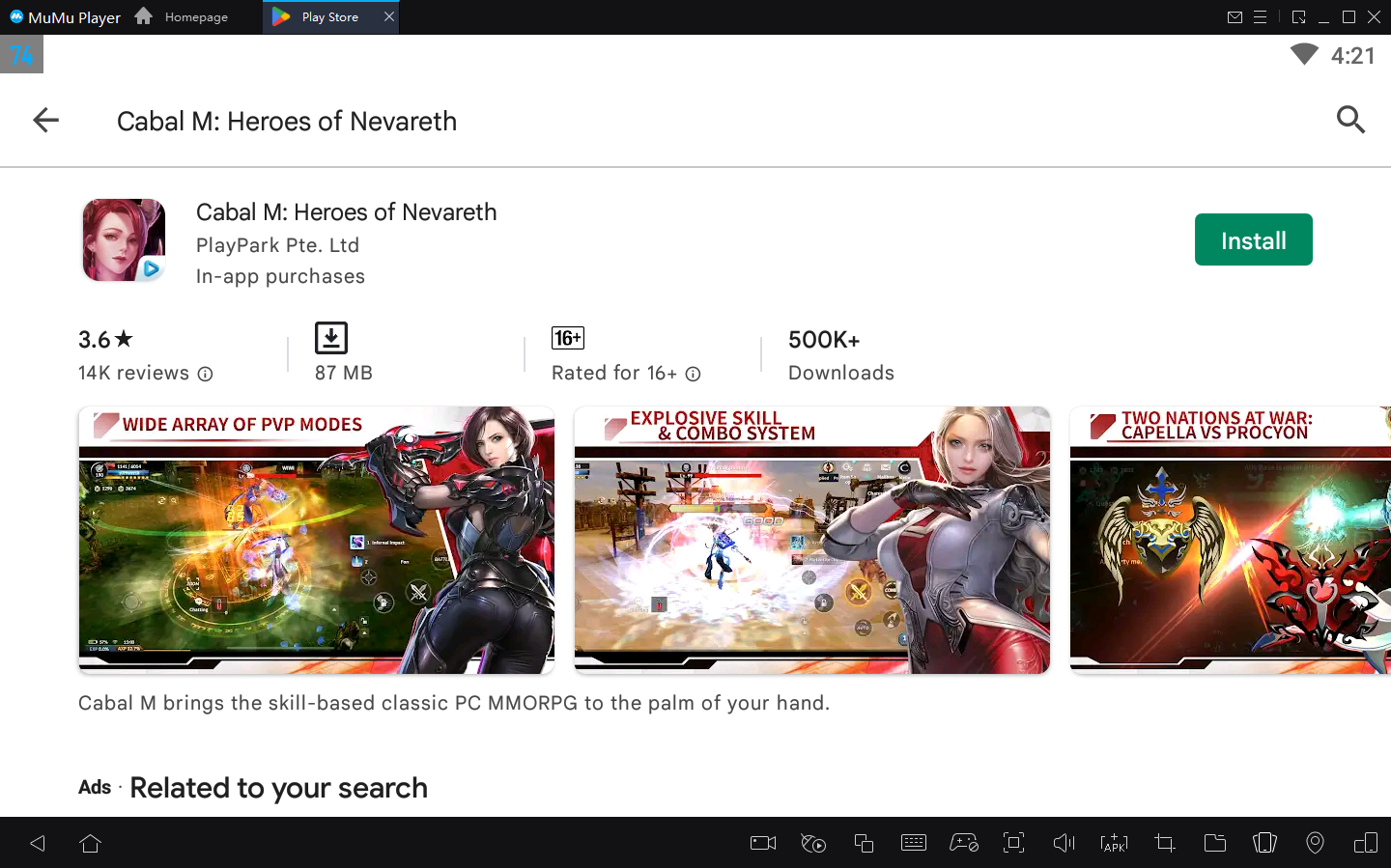 How to Play Cabal M: Heroes of Nevareth on PC with MuMu Player