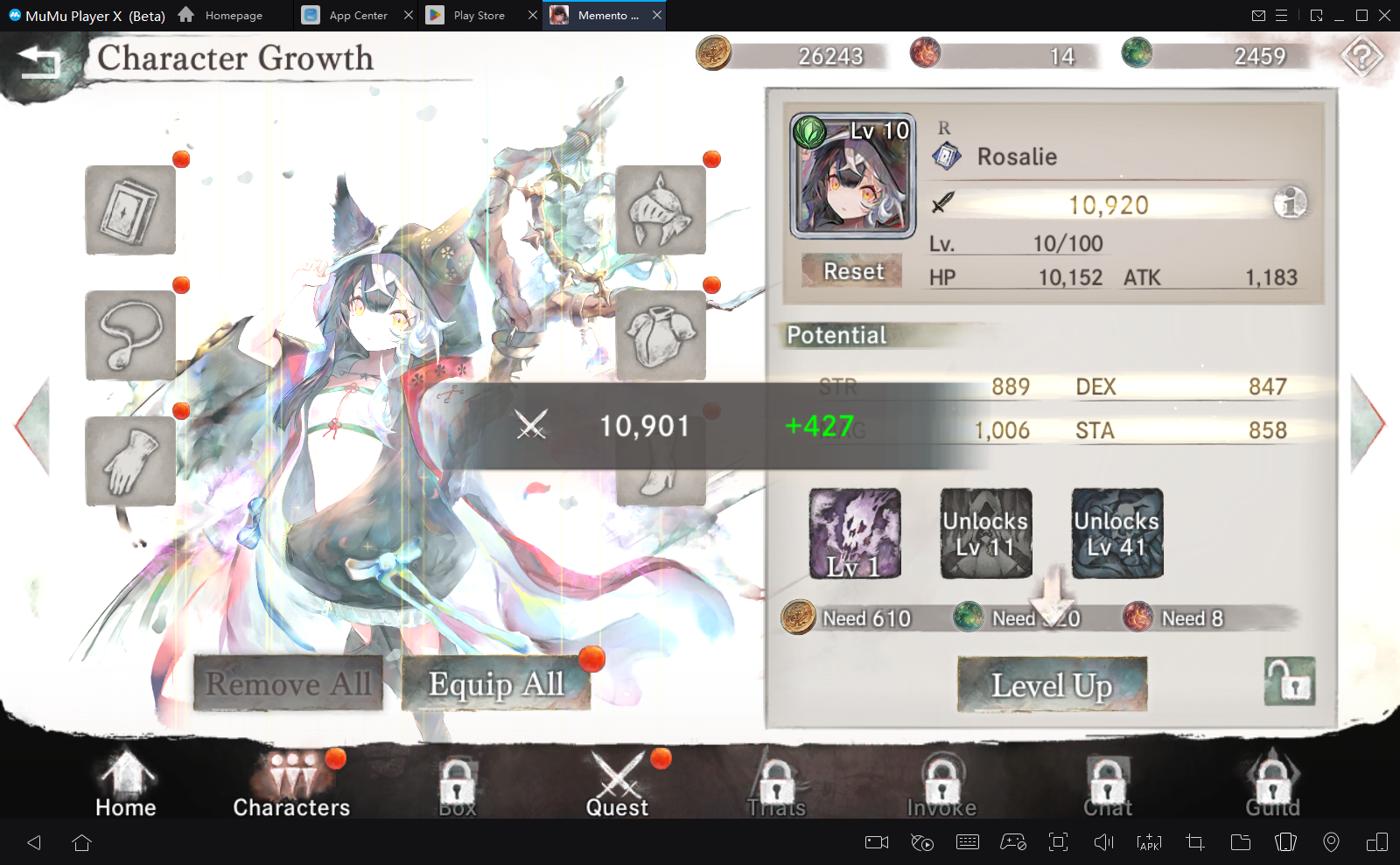 How to Power Up Characters in MementoMori