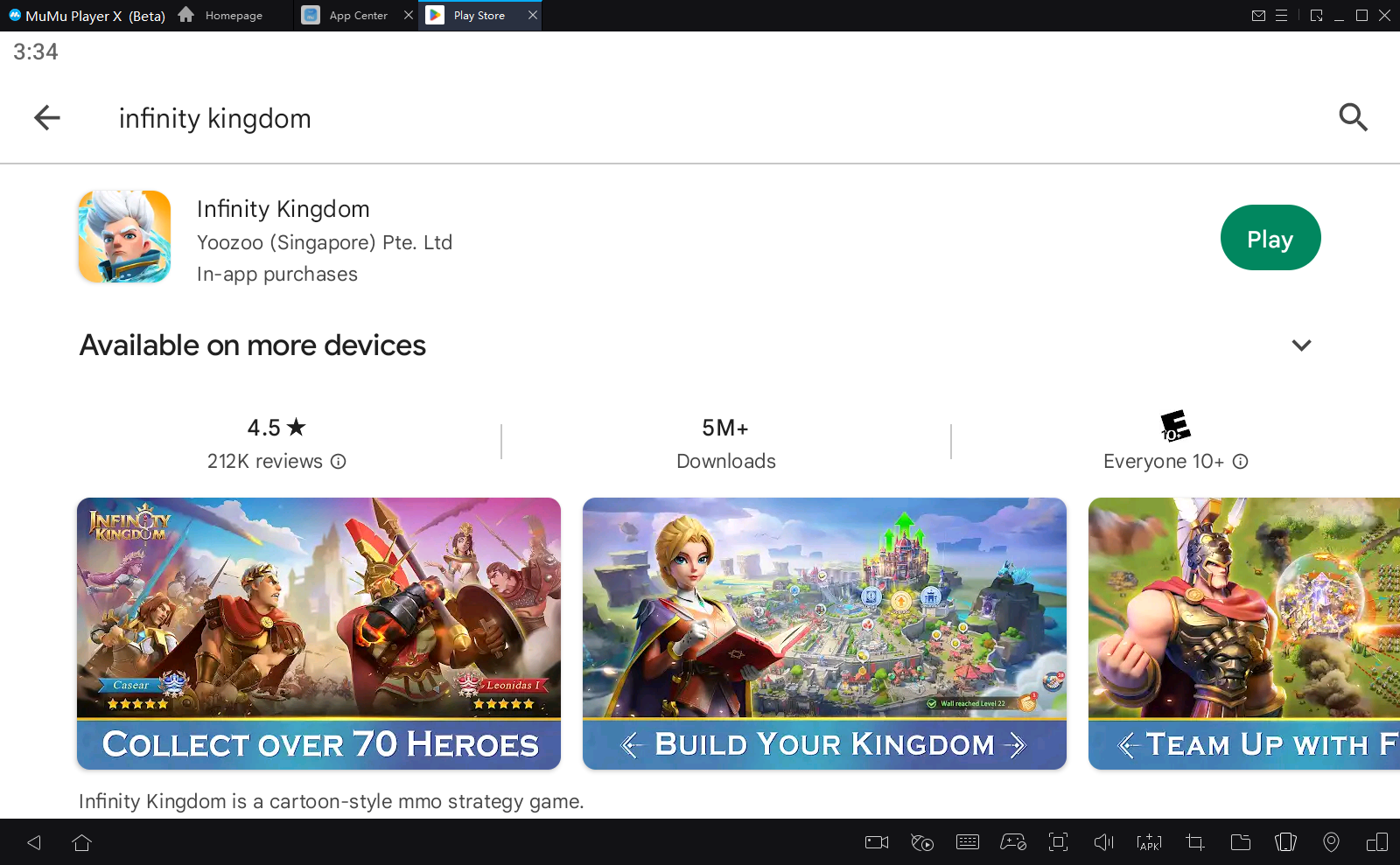 How to Play Infinity Kingdom on PC with MuMu Player X