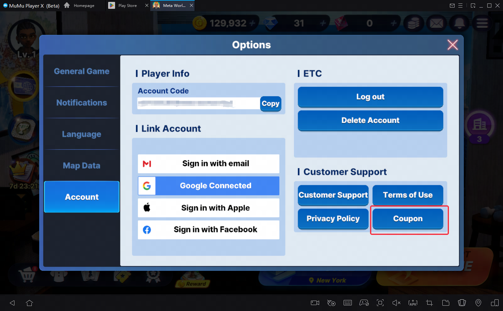 Meta World: My City Codes and Redeem Guide