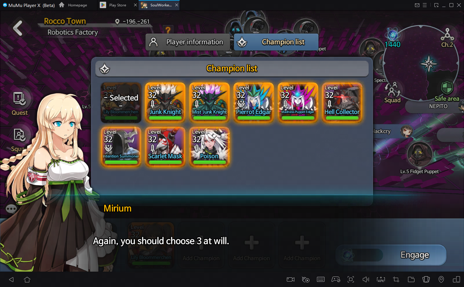 Tier List for Soulworker Urban Strategy