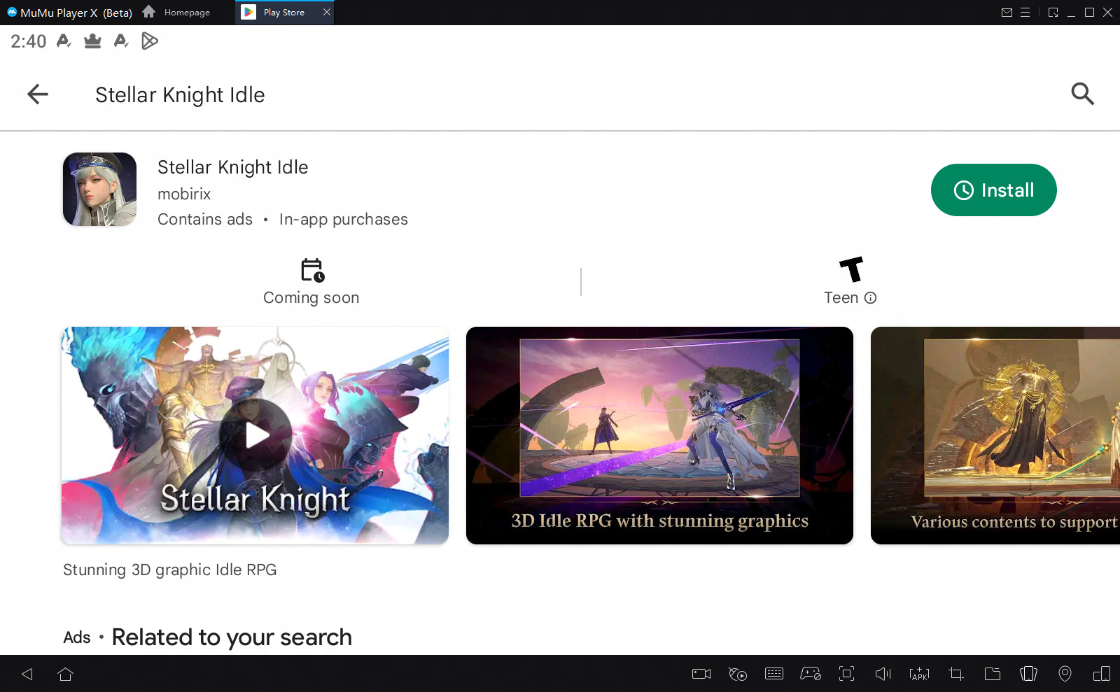 How to play Stellar Knight Idle on PC with MuMu Player