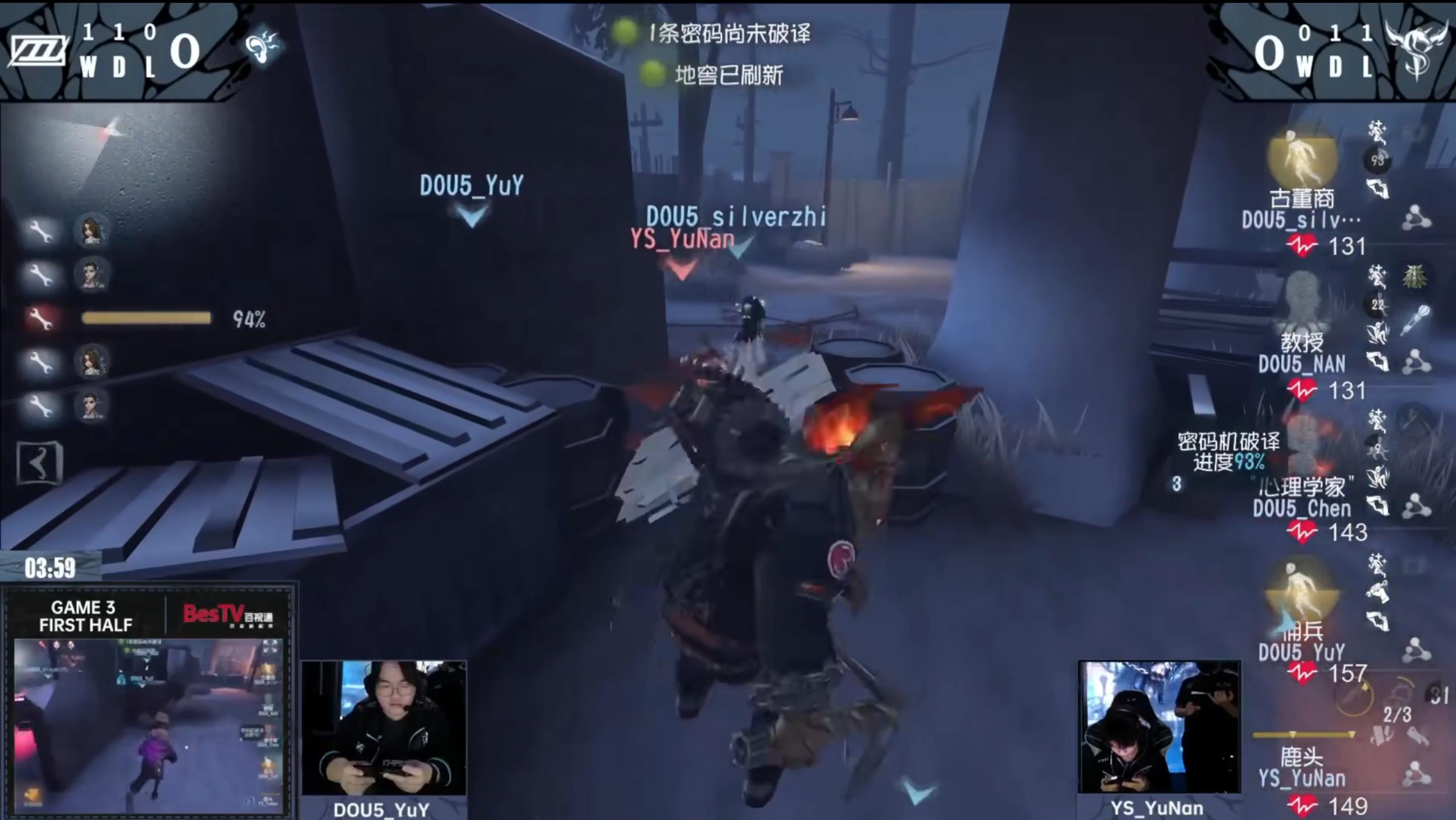 绝境逆转！HHDG_tzym守夜人惊艳控场四抓翻盘——《第五人格》深渊的呼唤VII中国大陆赛区预选赛第四周赛报发布！_《第五人格》官方网站